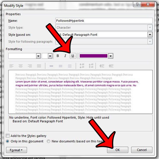 Sådan fjernes understregen fra et hyperlink i Word 2013 - Globaler Geek