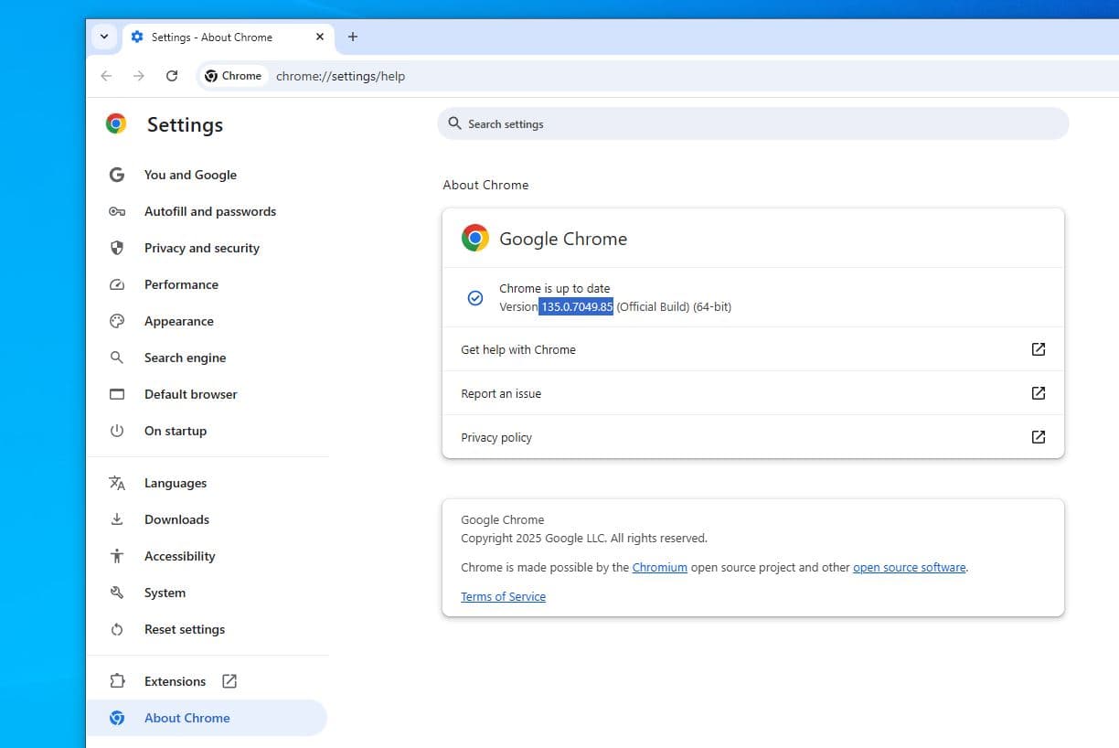 Download Google Chrome 135.0.7049.85 (offline installatieprogramma) - Globaler Geek