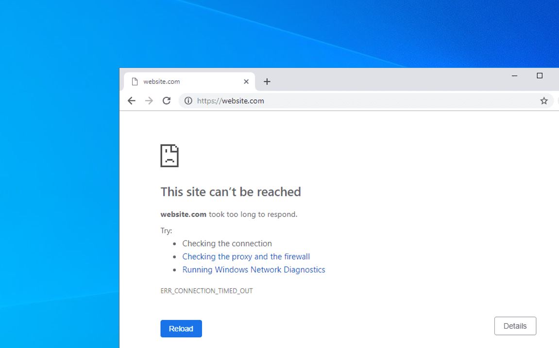 Opgelost: err_connection_timed_out Foutprobleem in Google Chrome ...