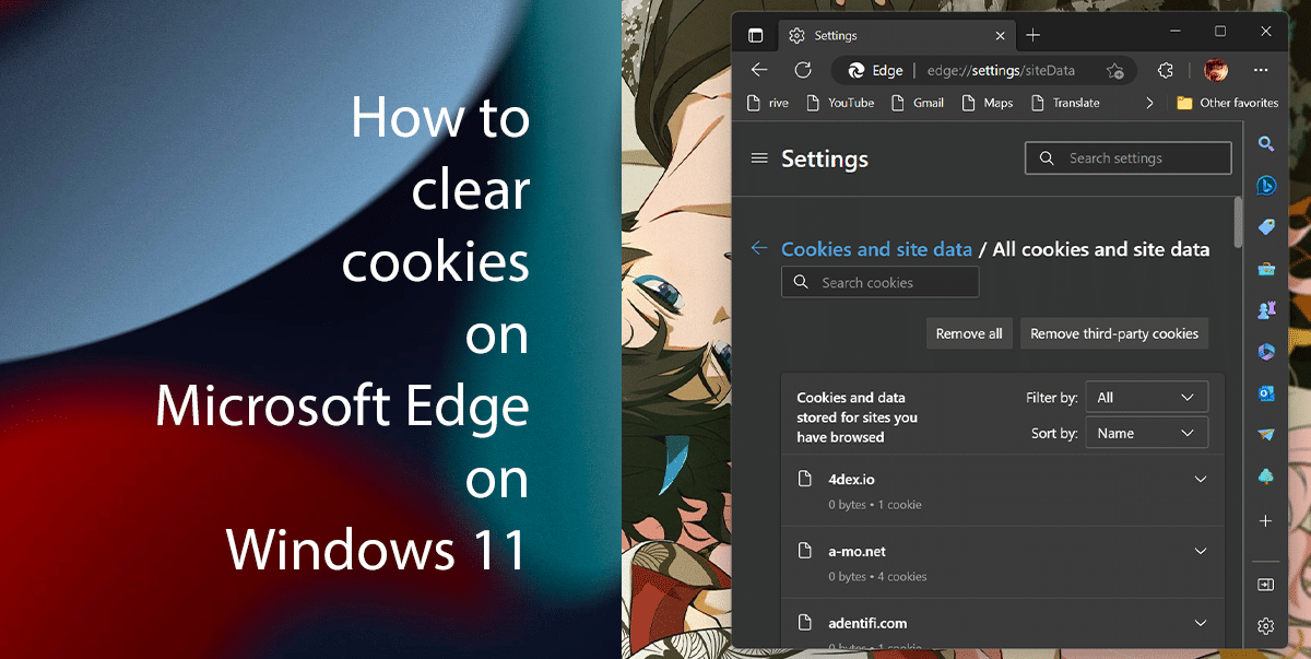 Hoe cookies op Microsoft Edge op Windows 11 te wissen