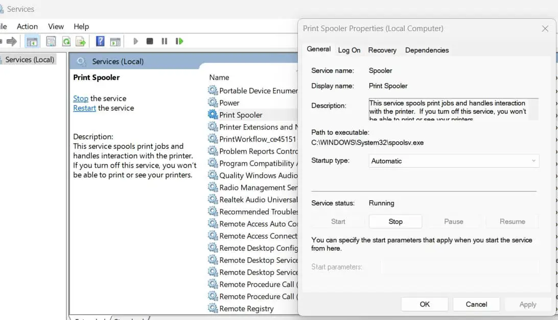 Löst: Print Spooler fortsätter att stoppa på Windows 11 - Globaler Geek