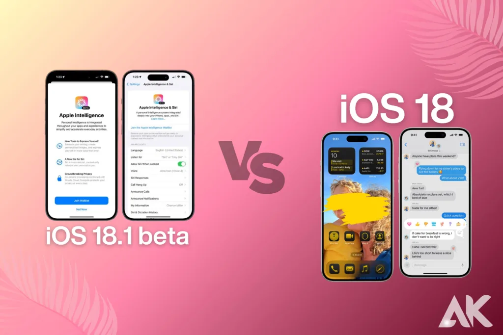 iOS 18.1 Beta vs. iOS 18: En djupgående analys av nya funktioner - Globaler Geek