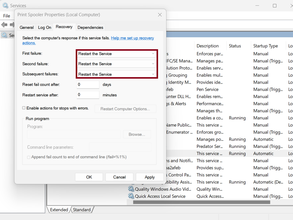 Fix: Print Spooler fortsätter att stoppa på Windows 11/10 - Globaler Geek