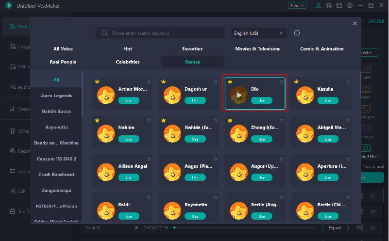 Erstellen Sie Dio Brando Voiceovers mit dem besten DIO AI Voice ...