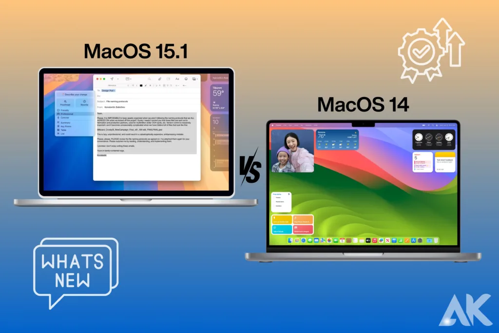 macOS 15.1 gegen macOS 14: Was ist neu und was verbessert sich - Globaler Geek