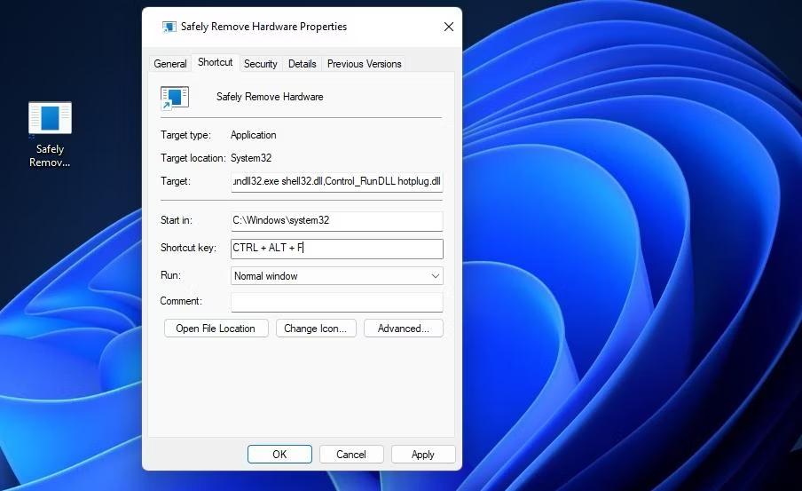So erstellen Sie eine Shortcut "USB" in Windows 11