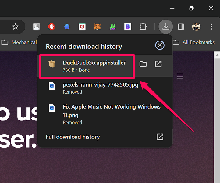 So installieren und verwenden Sie DuckDuckgo Browser unter Windows 11 - Globaler Geek
