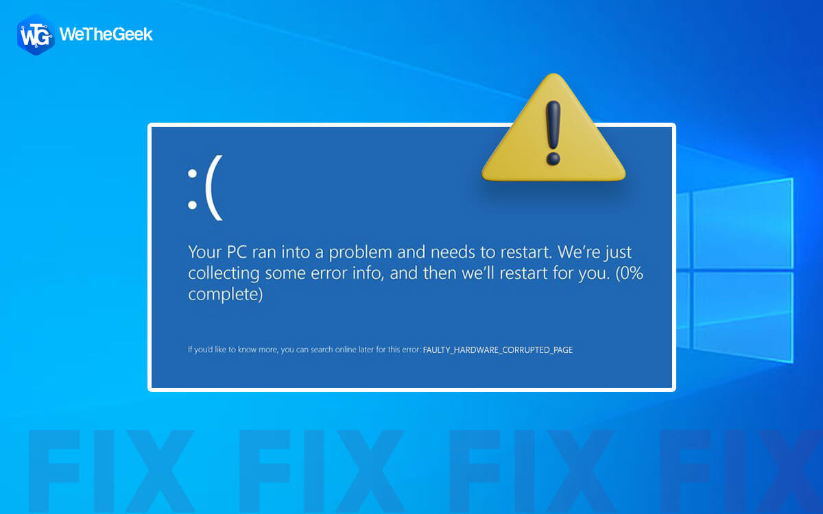 Wie behebt man fehlerhafte, durch Hardware beschädigte Seiten unter ...