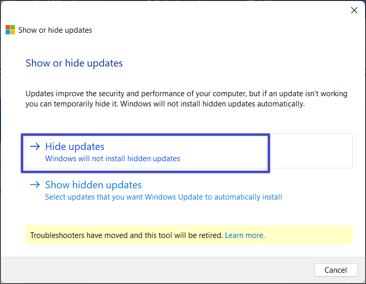 Updates unter Windows 11 ein- oder ausblenden - Globaler Geek