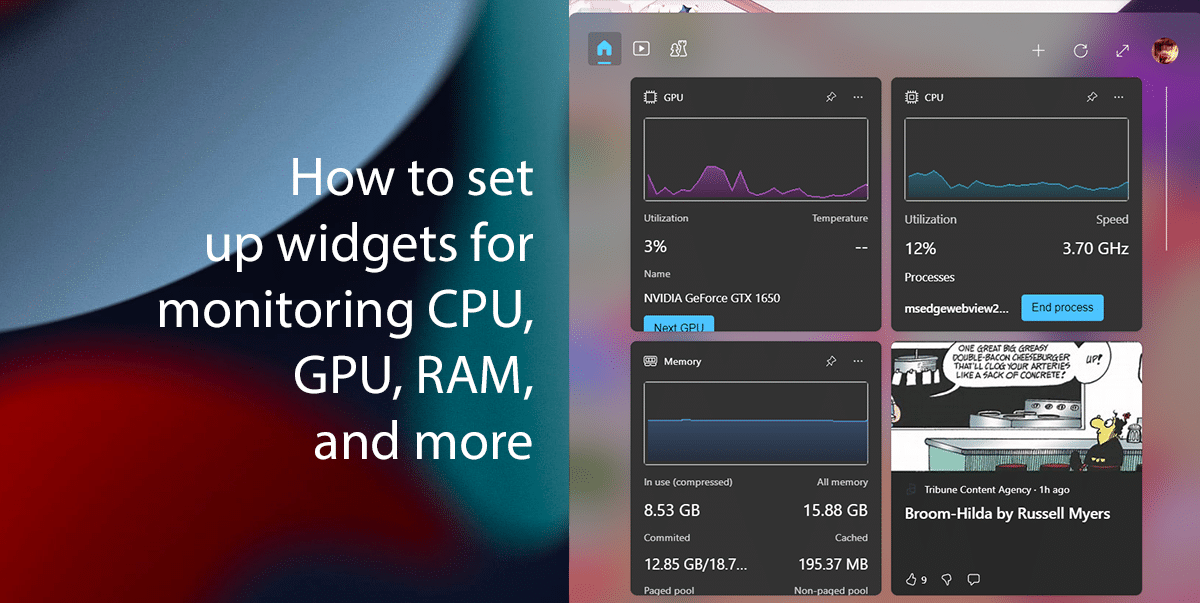 So richten Sie Widgets in Windows 11 ein, um CPU, GPU, RAM und mehr zu überwachen - Globaler Geek