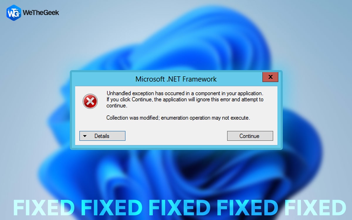 5 Möglichkeiten zur Behebung des Fehlers Unbeschadetes Ausnahme hat ...