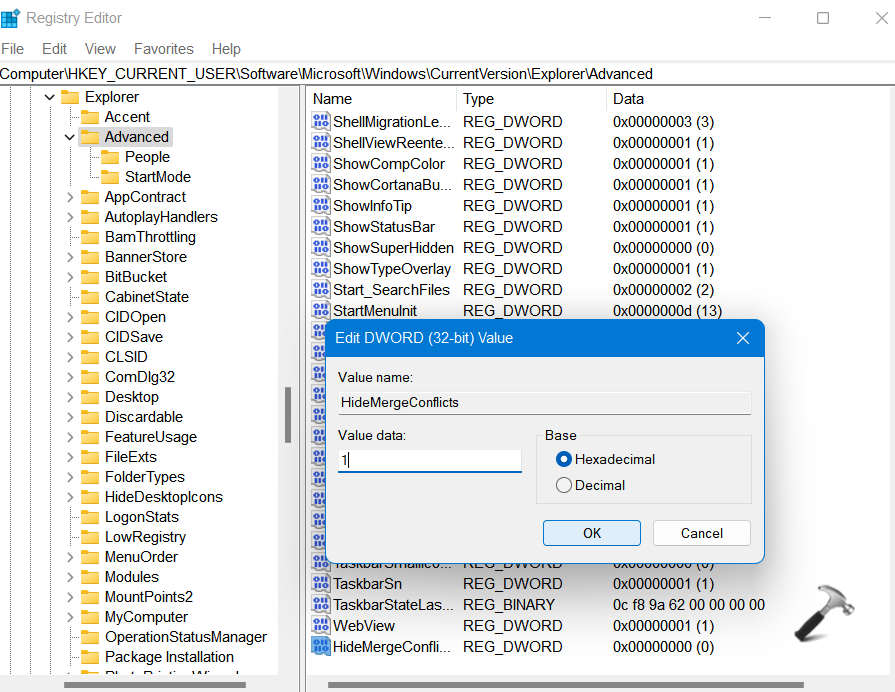 Aktivieren/Deaktivieren von Ordner Fusion -Konflikten in Windows 11 ...