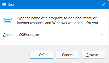So setzen Sie Microsoft -Cache in Windows 11 zurück