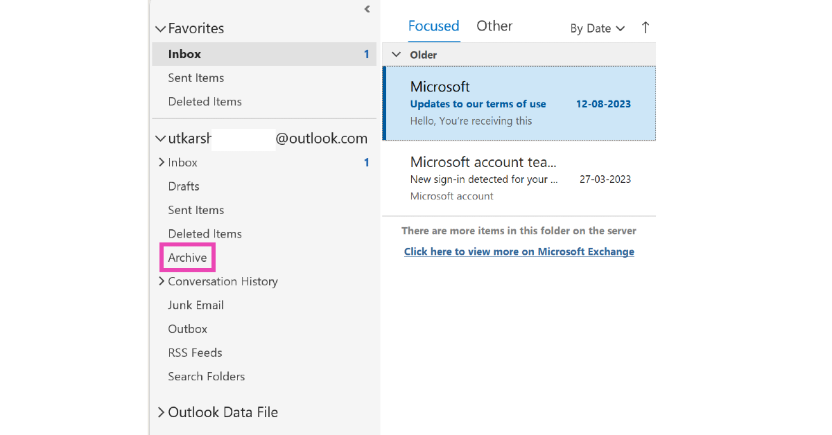 Top 4 Möglichkeiten zum Zugriff auf archivierte E -Mails in Outlook (2024)