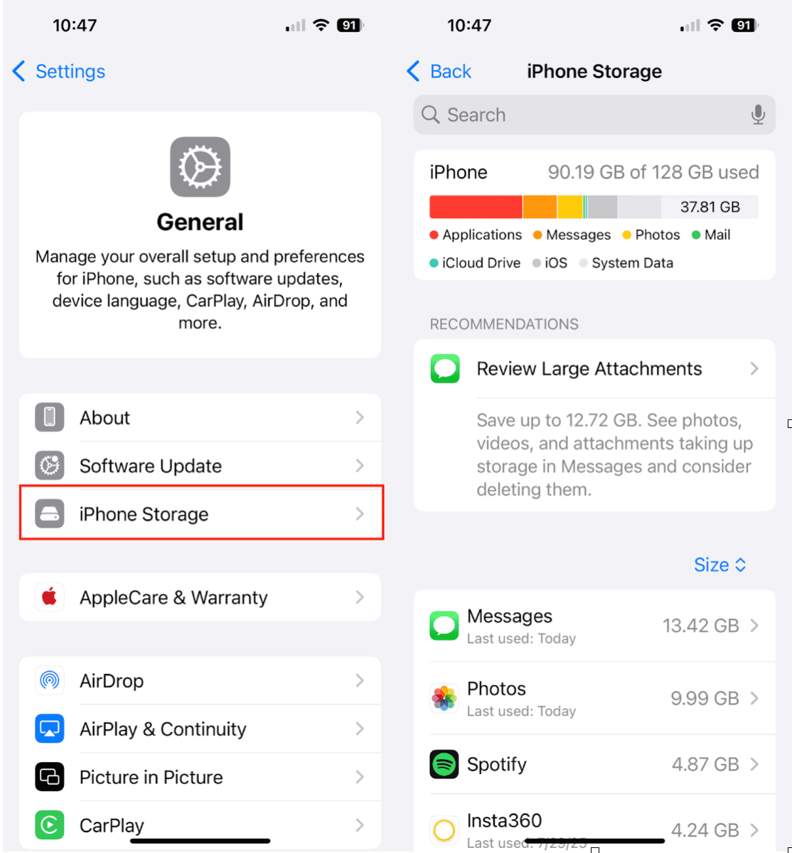 iCloud-Speicher vs. iPhone-Speicher: Was ist der Unterschied? - Globaler Geek